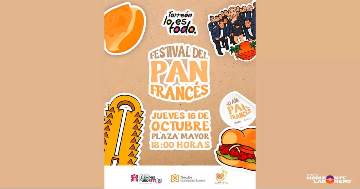 Anuncian segunda edición del Festival del Pan Francés en Torreón